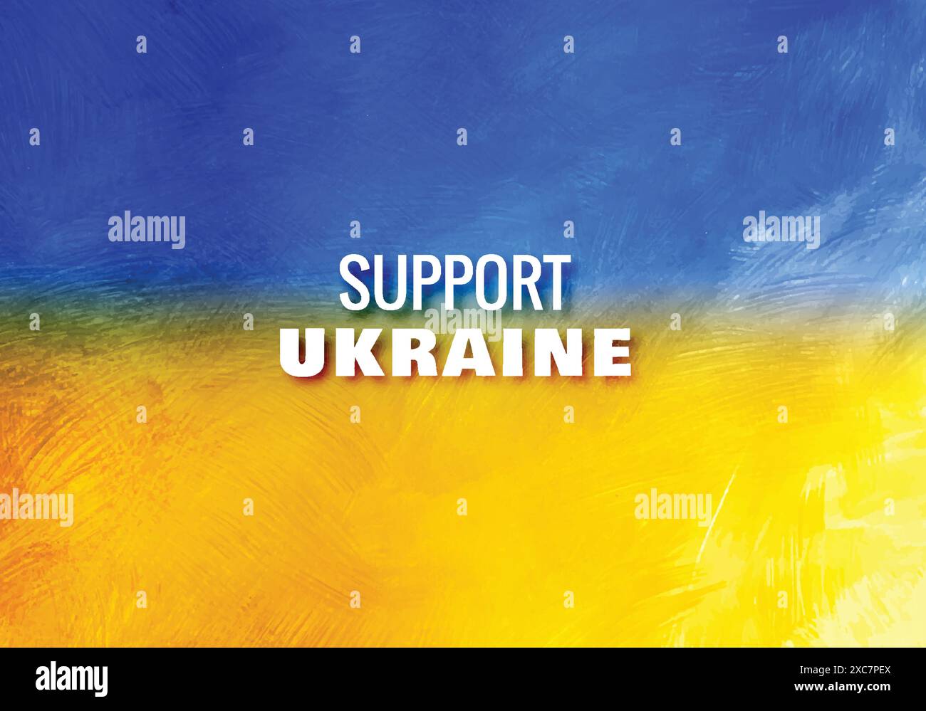 Support ukraine text flag theme with texture background Stock Vector ...