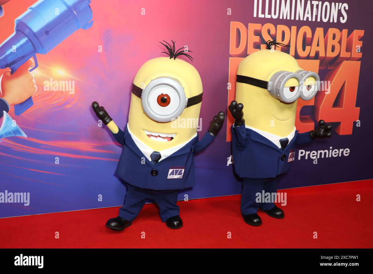 Sydney, Australia. 15th June 2024. Minions on the red carpet at the ...
