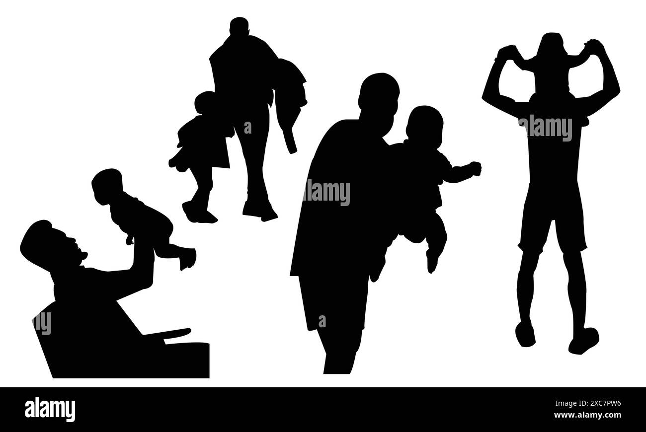 Father vector hi-res stock photography and images - Alamy