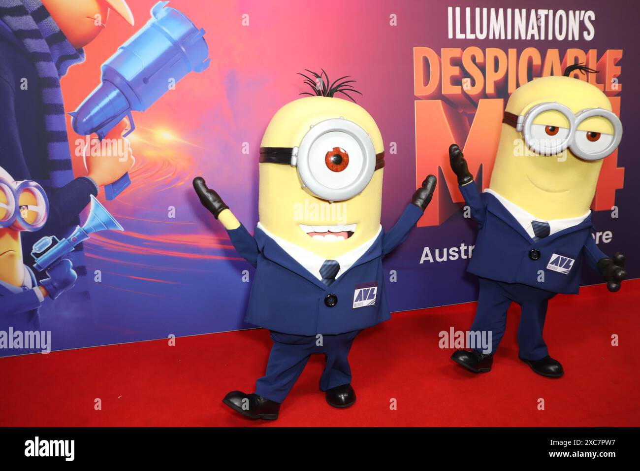 Sydney, Australia. 15th June 2024. Minions on the red carpet at the ...