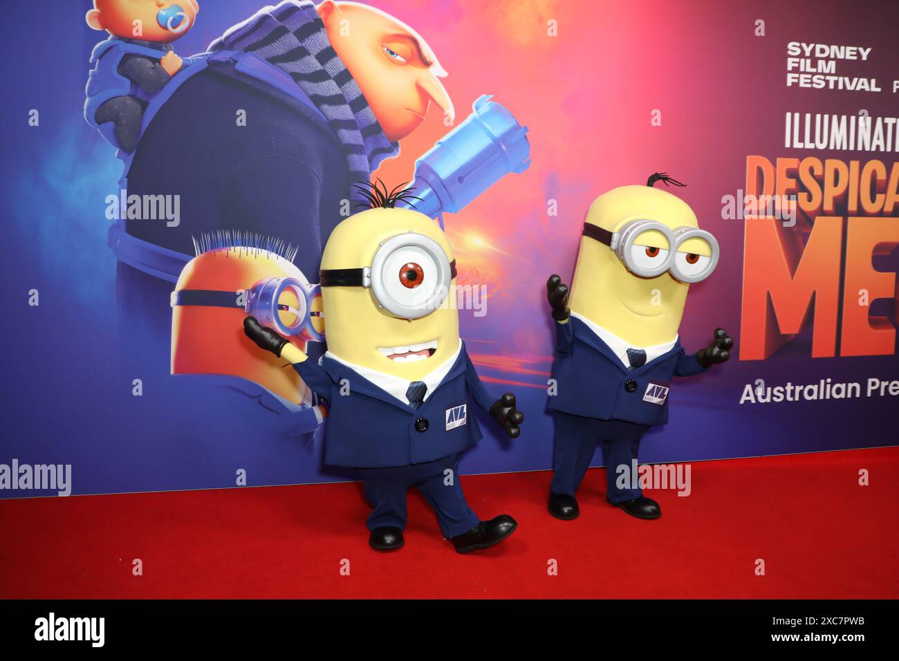 Sydney, Australia. 15th June 2024. Minions on the red carpet at the ...