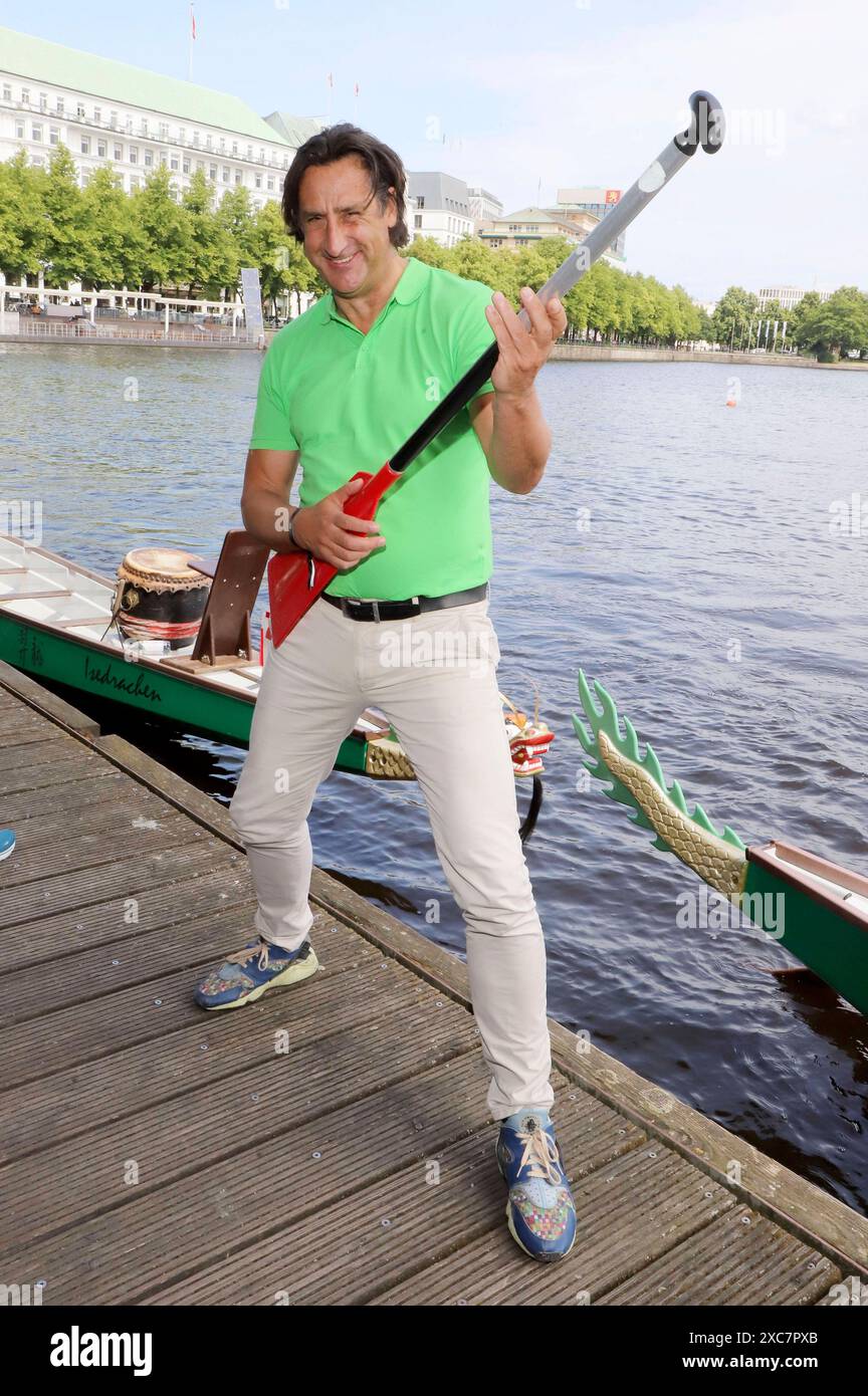 Christian Schenk beim Drachenbootrennen 2024 der Michael Stich Stiftung ...
