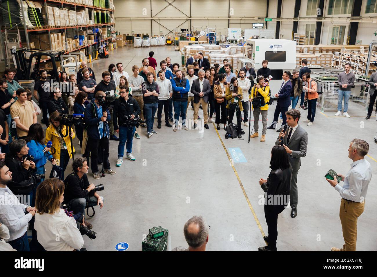 Sainte Luce Sur Loire, France. 14th June, 2024. Gabriel Attal, Prime ...