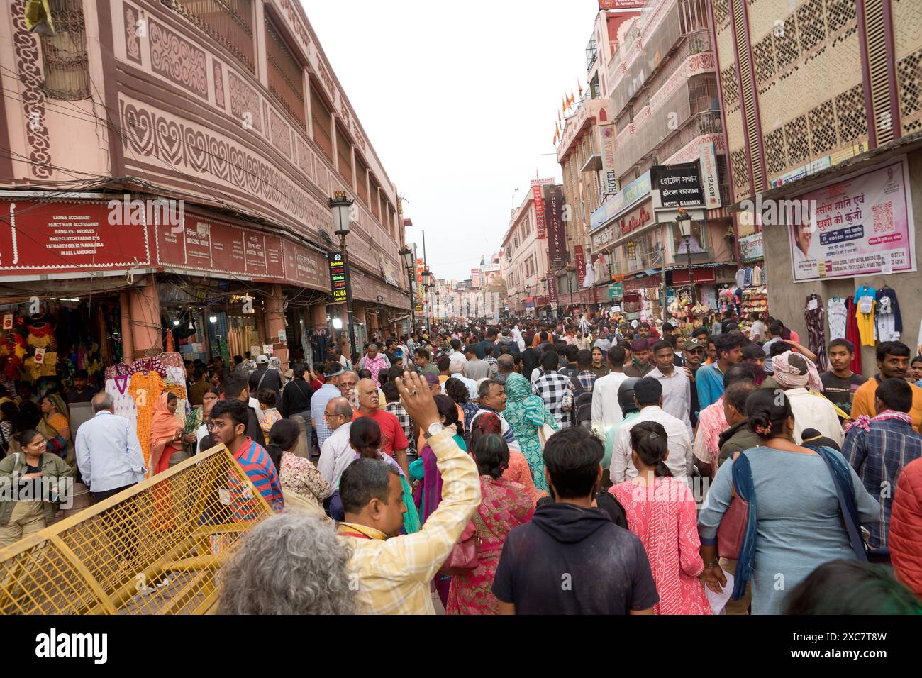 Varanasi, India: Holi spring festival. Varanasi is one of the oldest ...