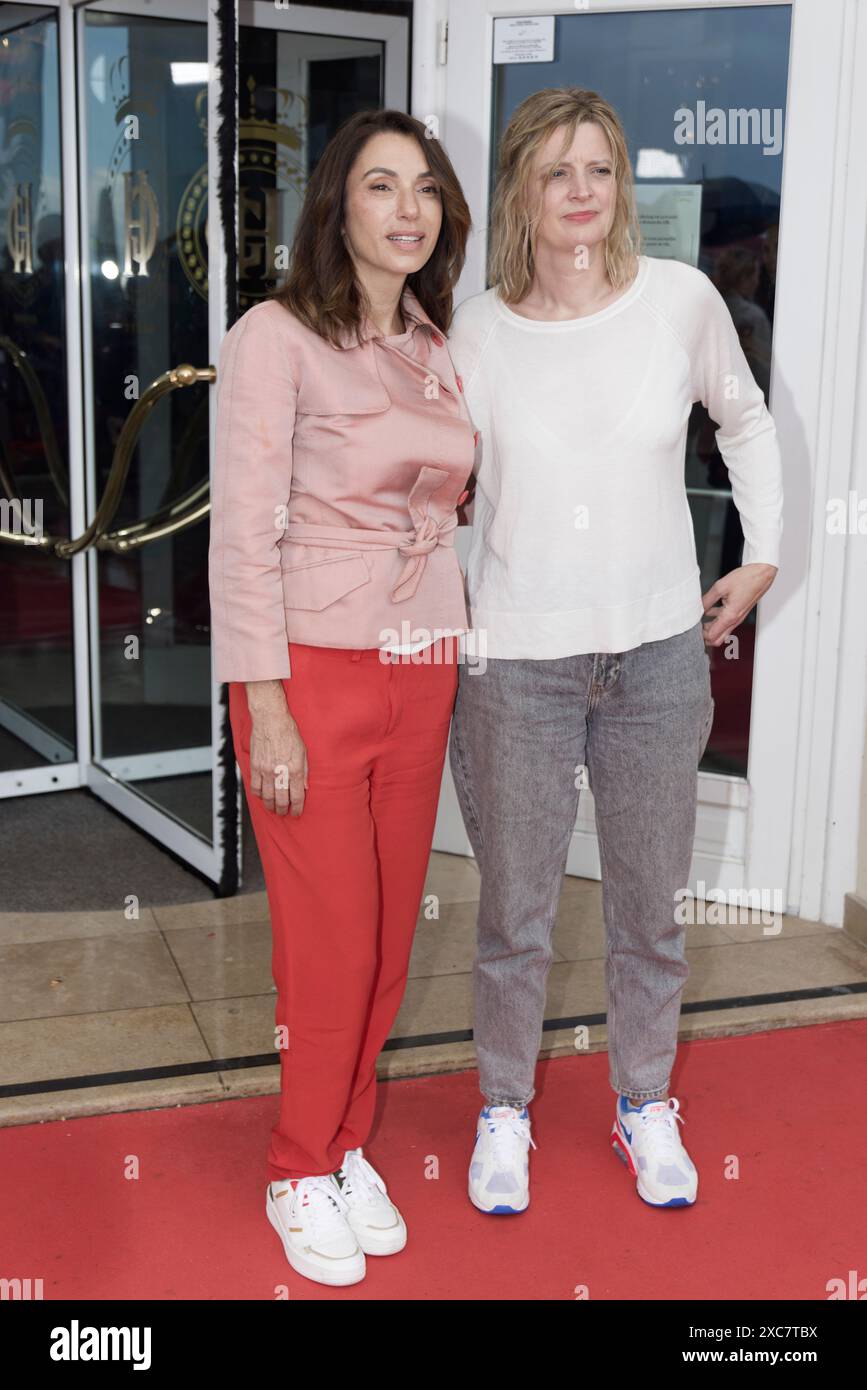 Cabourg, France. 14th June, 2024. Aure Atika and Jennifer Devoldere ...