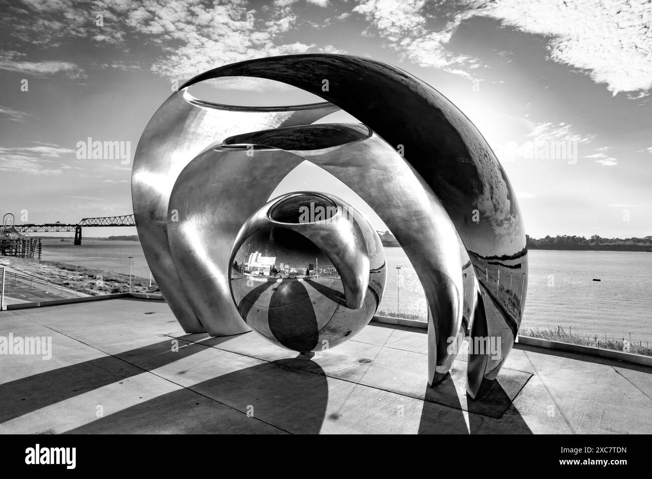 Baton Rouge, USA - October 23, 2023: The Sing the River Sculpture is ...