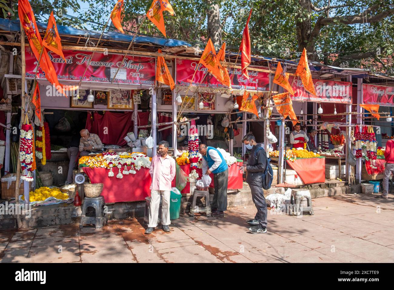 Delhi, India - February 9, 2024: typical street scene in downtown Delhi ...