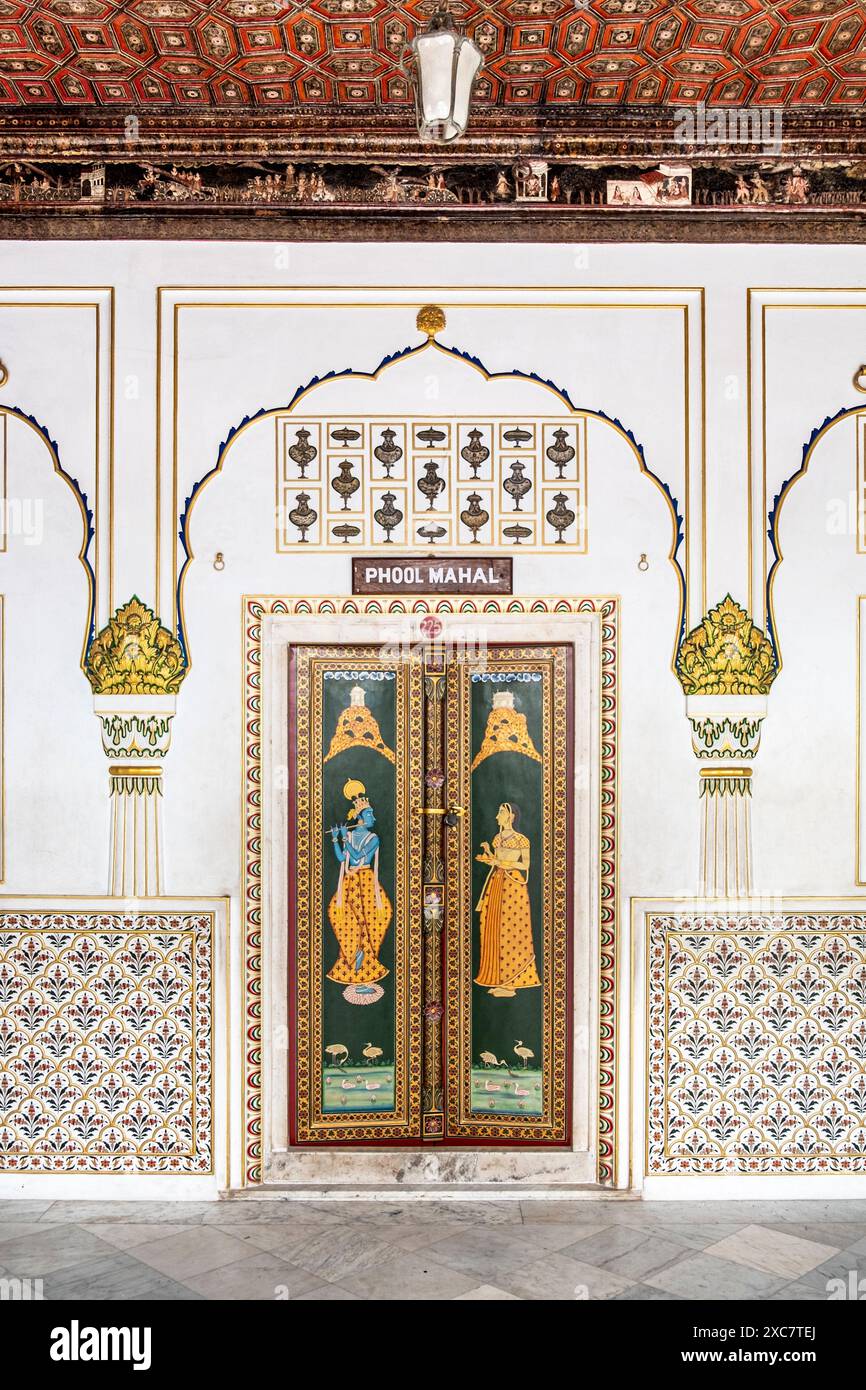 Bikaner, India - February 11, 2024: decorated beautiful interior rooms ...