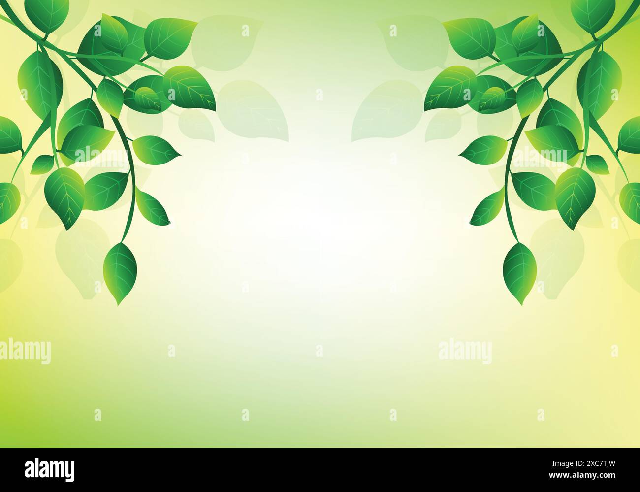 Banana bunch green leaf Stock Vector Images - Alamy