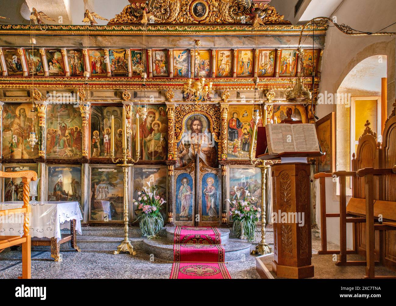 Iconostasis at Agia Triada Church (Holy Trinity), Venetian period, in ...