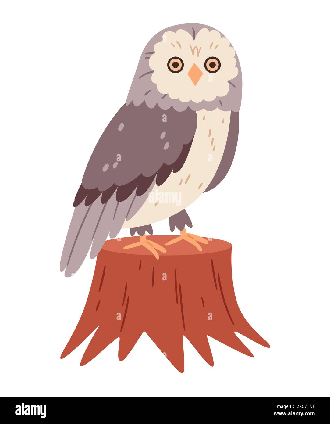 On tree stump wood Stock Vector Images - Alamy