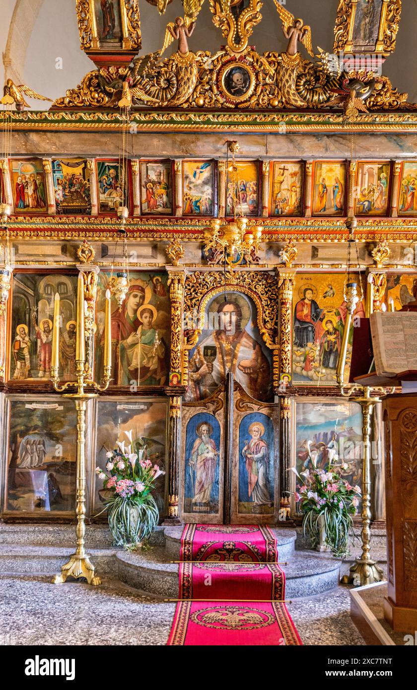 Iconostasis at Agia Triada Church (Holy Trinity), Venetian period, in ...