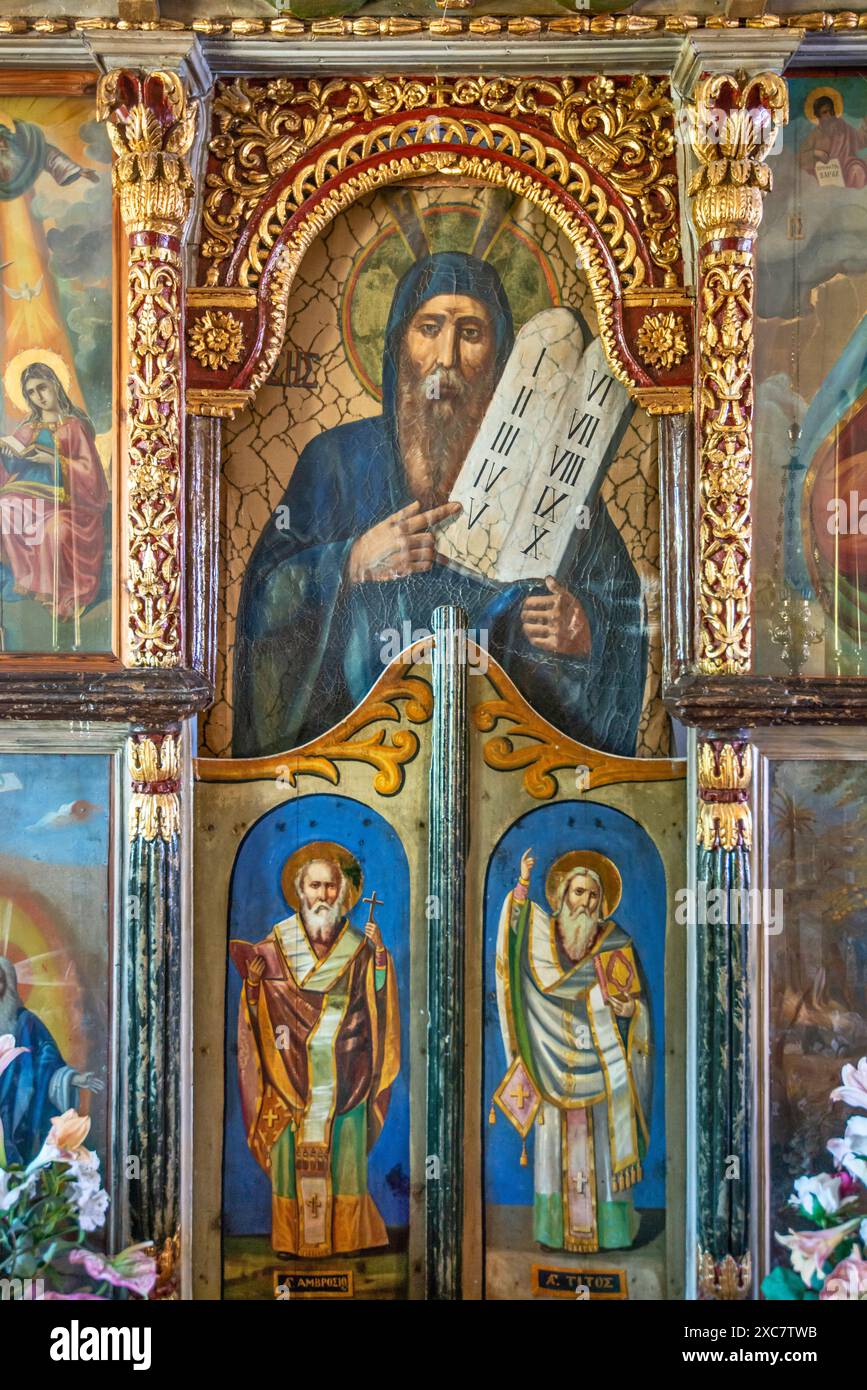 Moses ten commandments icon hi-res stock photography and images - Alamy