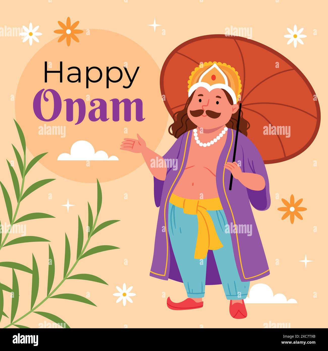 Happy Onam festival in Kerala. Onam celebration, traditional Indian ...