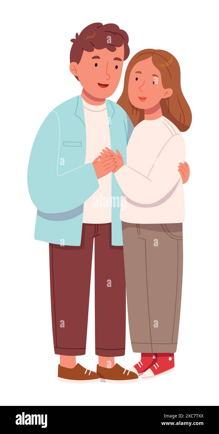 Love tenderness and romantic feelings concept. Young loving smiling ...