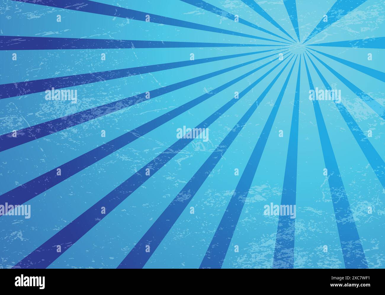 Beautiful grunge sunburst blue background illustration Stock Vector ...
