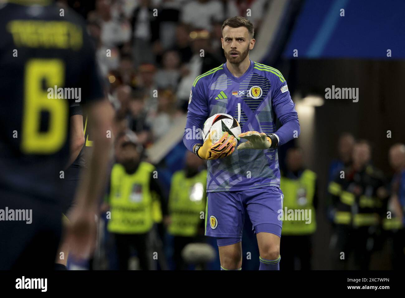 Scotland goalkeeper Angus Gunn during the UEFA Euro 2024, Group A ...