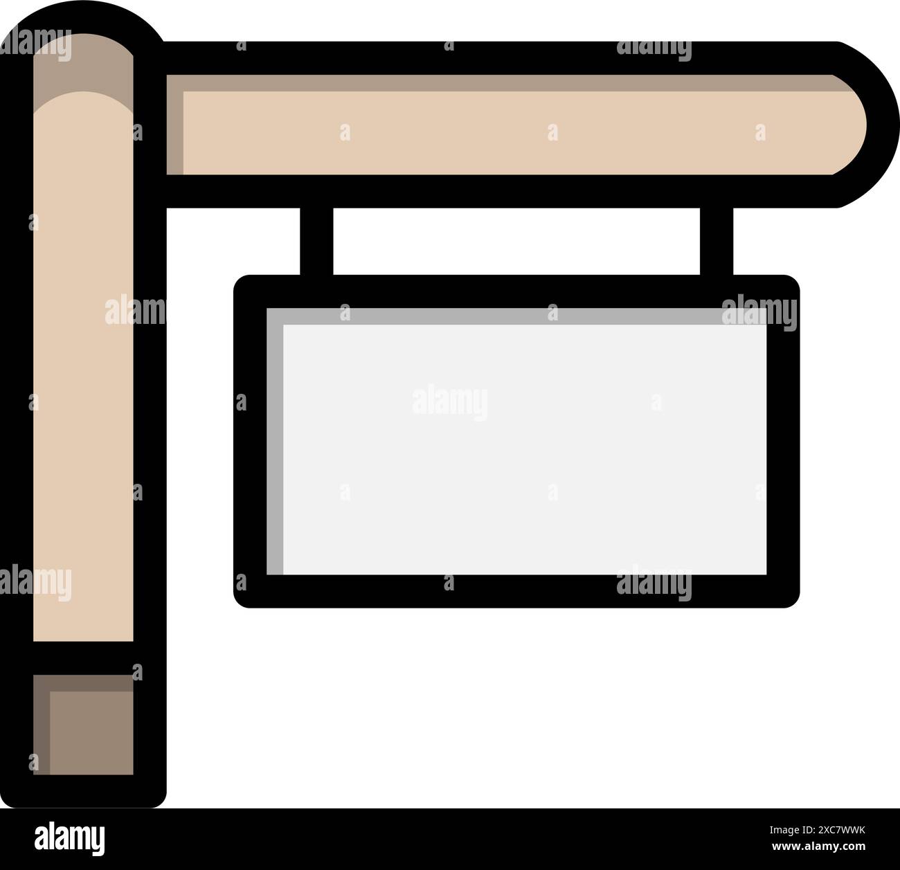 Signboard lineal icon. direction boards, signposts, advertising flat ...