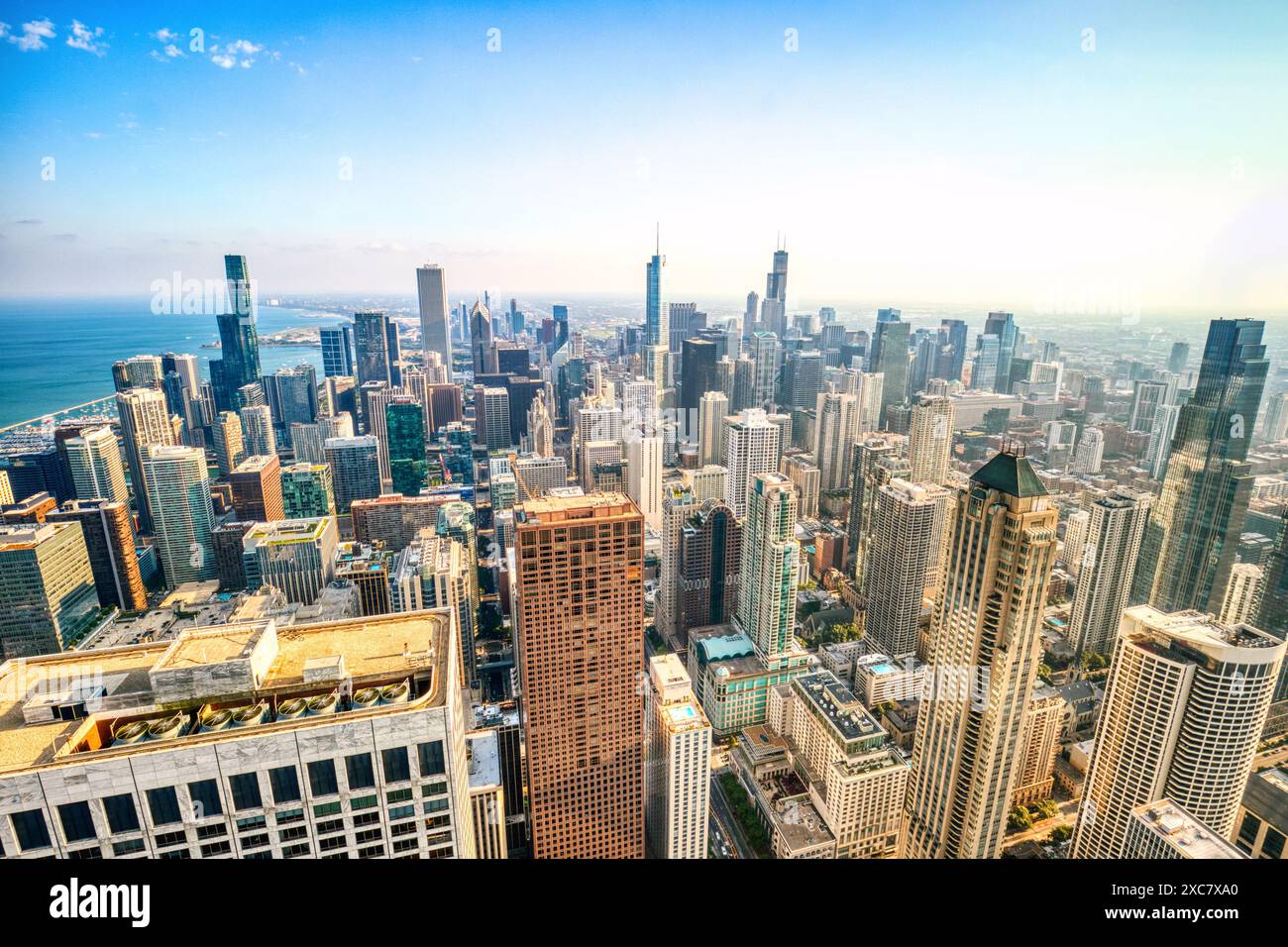 Chicago sears tower sunny day hi-res stock photography and images - Alamy