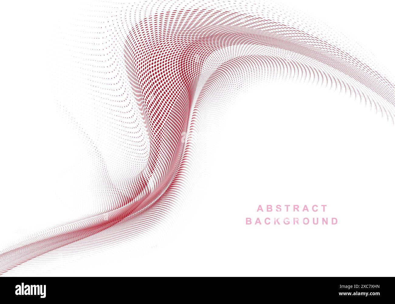 Modern red dotted flowing wave background Stock Vector Image & Art - Alamy