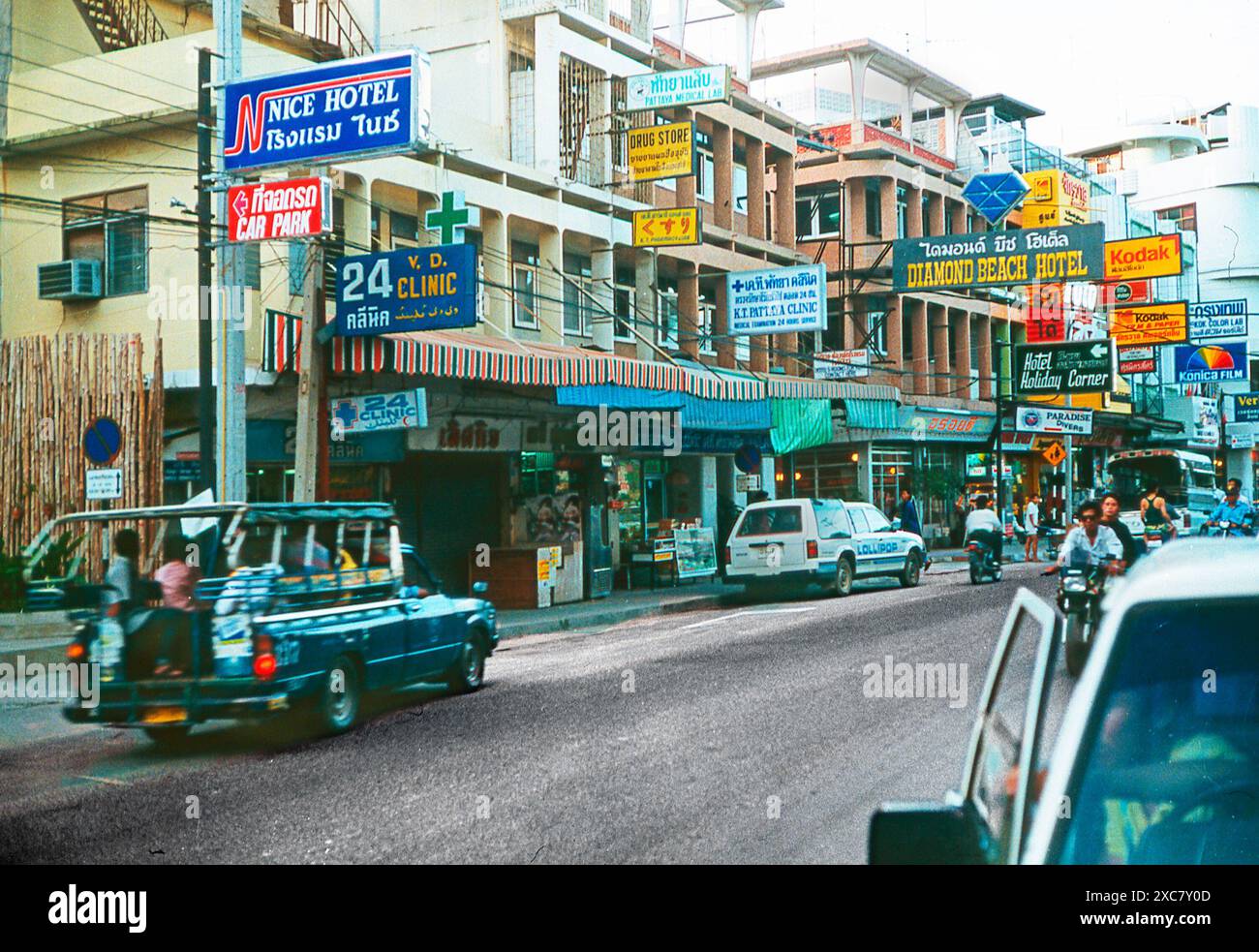 Central Pattaya in 1989 Stock Photo - Alamy