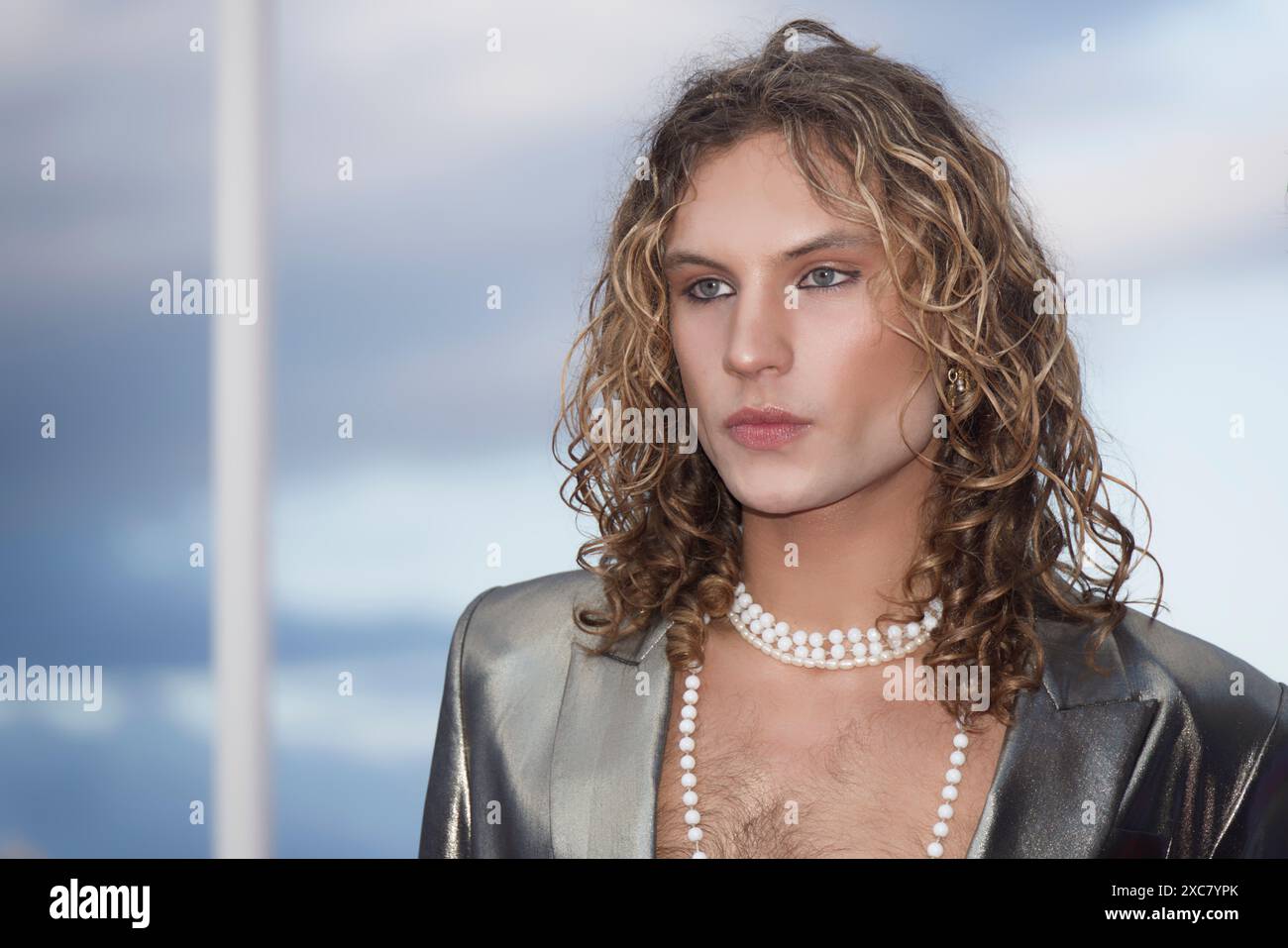 Cabourg, France. 14th June, 2024. Isaac Dessaux walks the red carpet ...