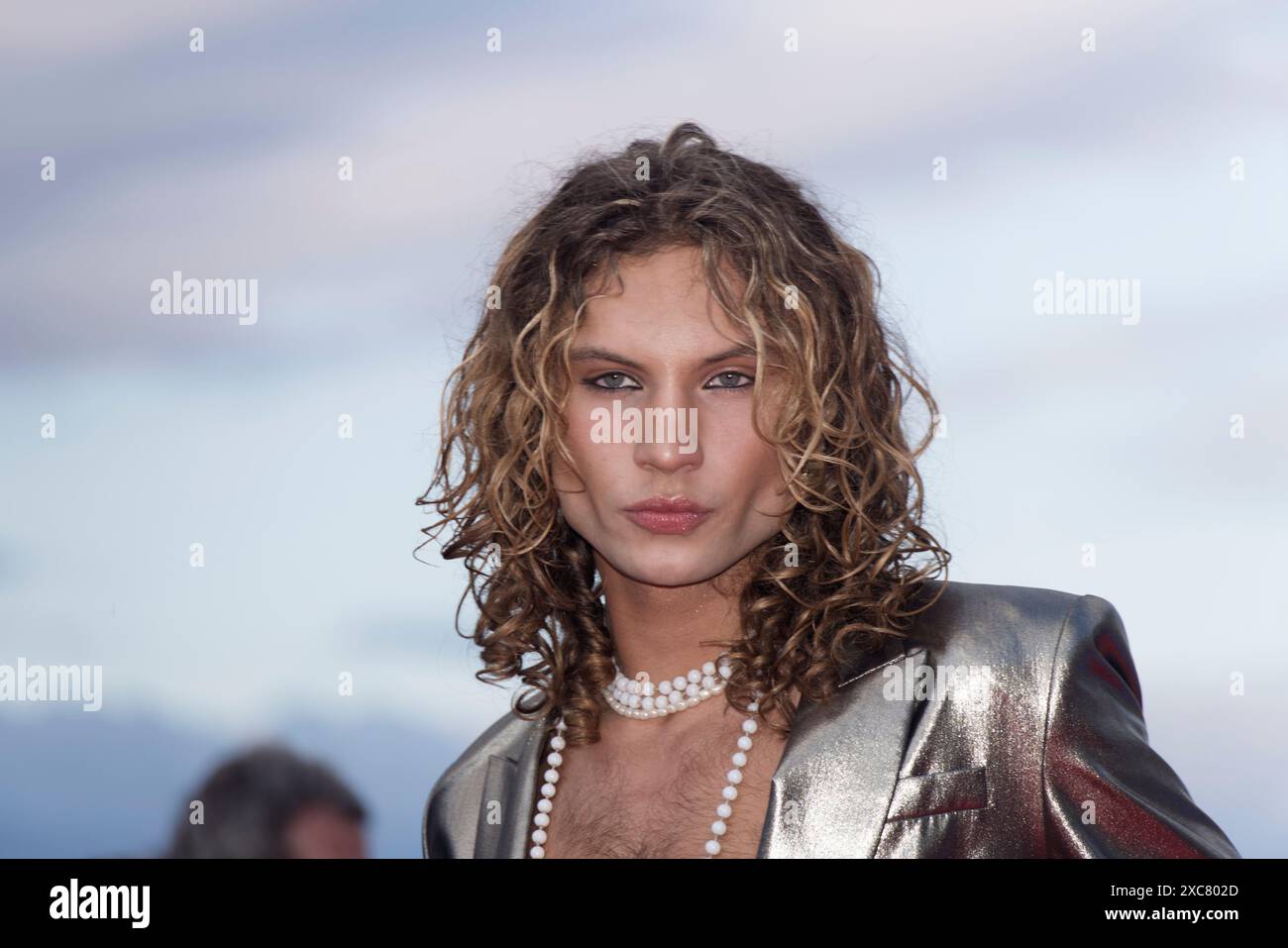 Cabourg, France. 14th June, 2024. Isaac Dessaux walks the red carpet ...