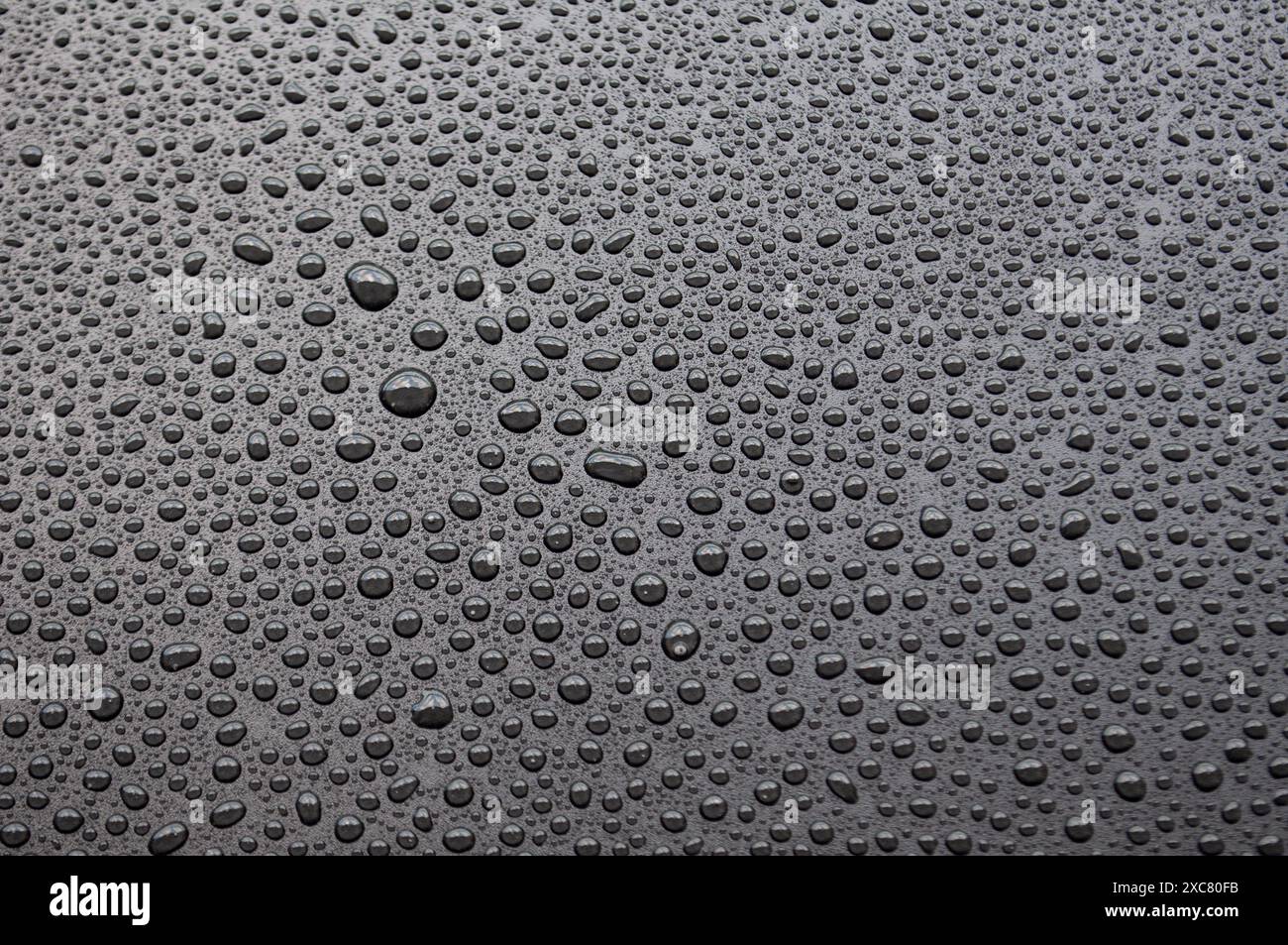 Top view of rain water drop on dark background Stock Photo - Alamy
