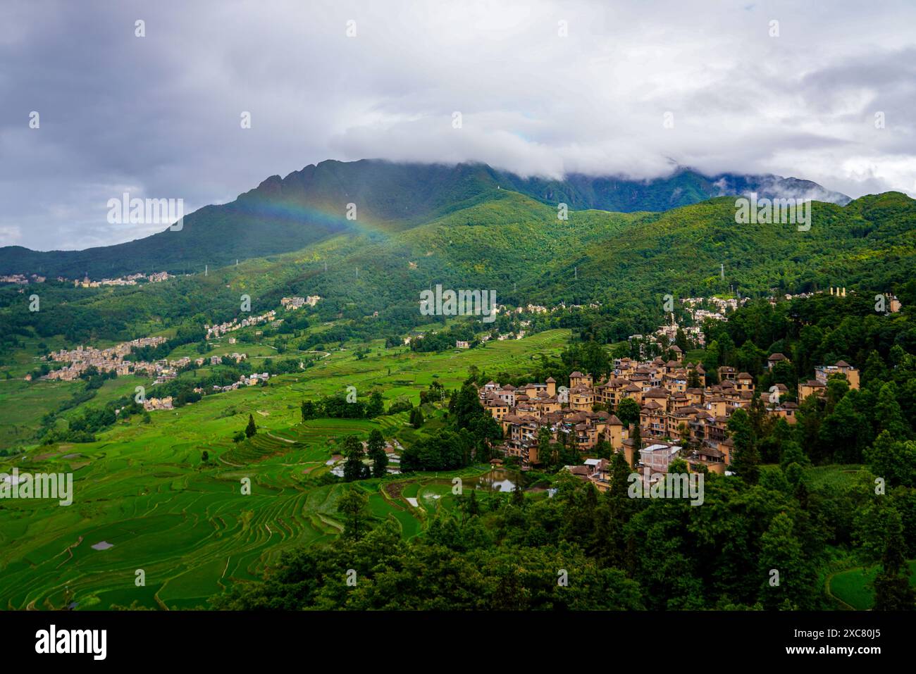 Yuanyang. 14th June, 2024. This photo taken on June 14, 2024 shows a ...