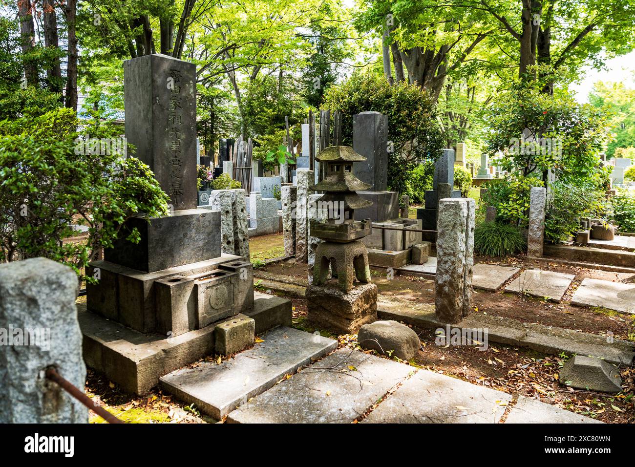 The Zoshigaya Cemetery, a public graveyard in Minami-Ikebukuro, Toshima ...