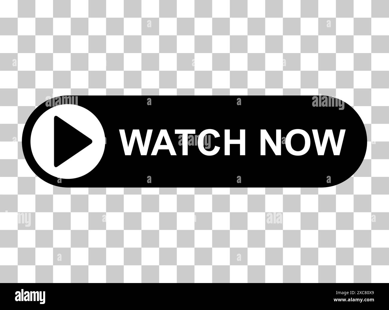 Watch now icon, website online button player symbol, play video vector ...