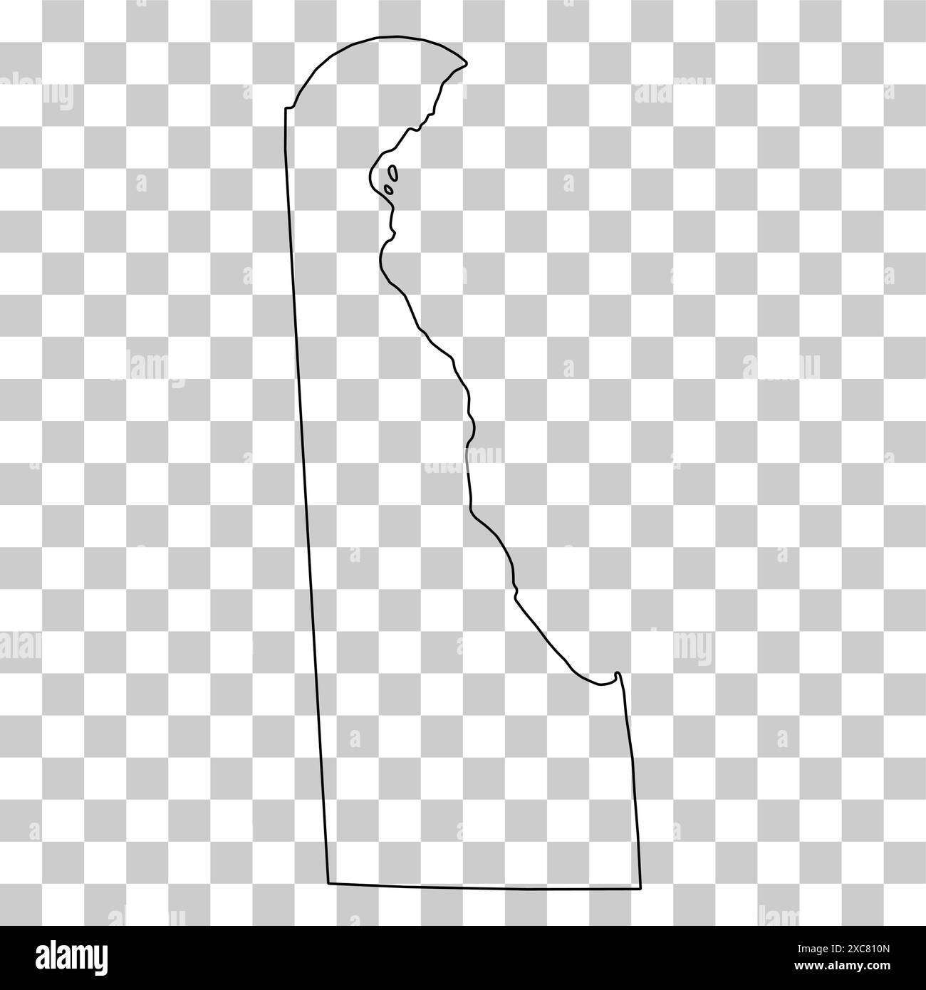 Delaware map shape, united states of america. Flat concept icon symbol ...