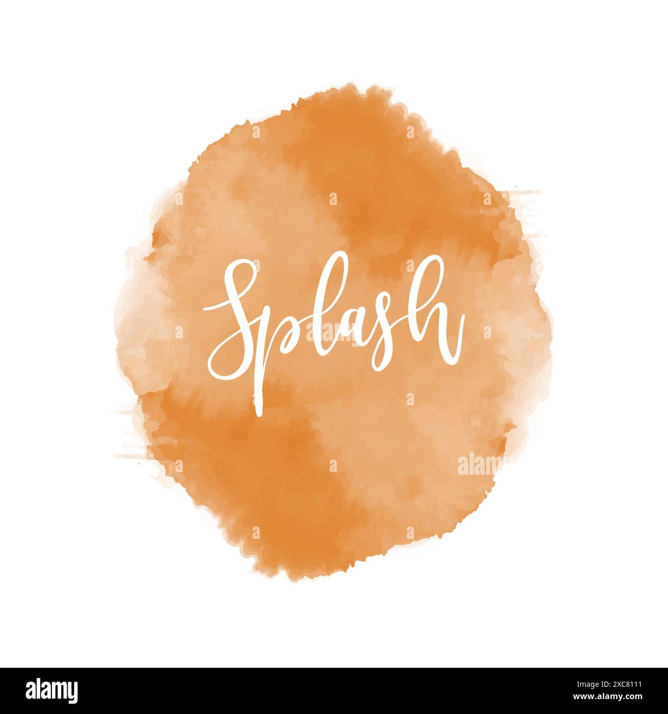 Abstract orange splash watercolor background Stock Vector Image & Art ...