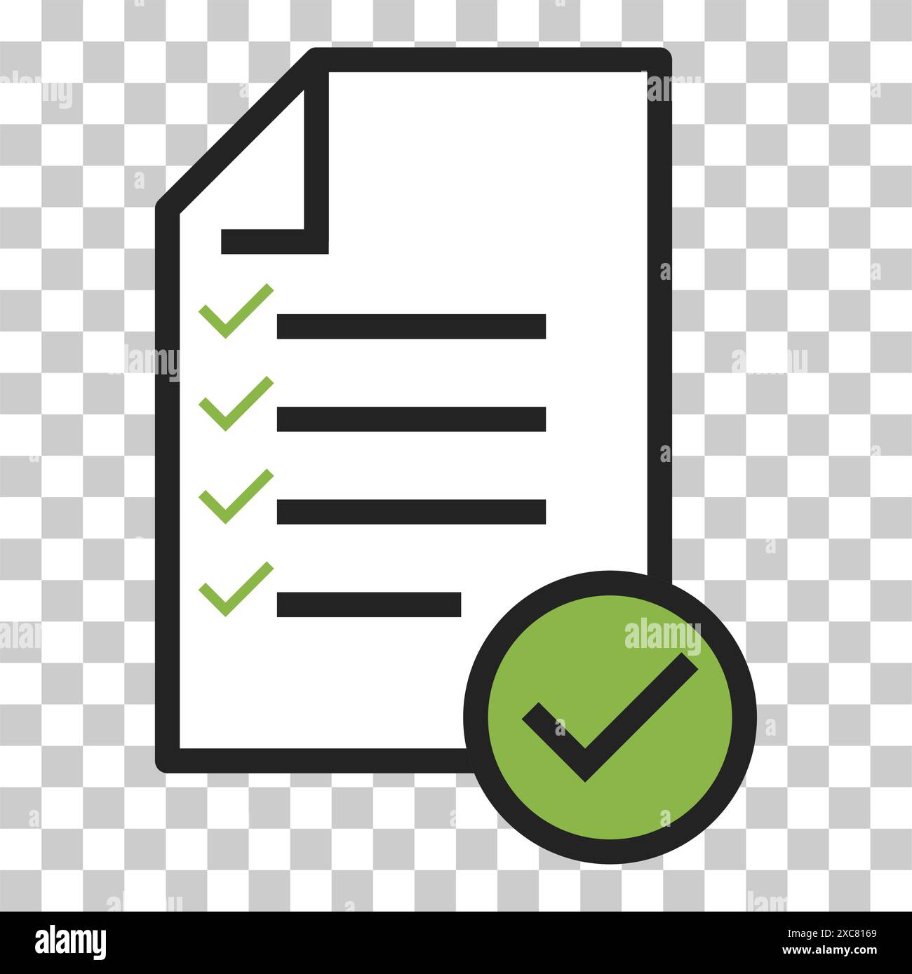 In compliance icon sign, company passed inspection symbol, complete ...