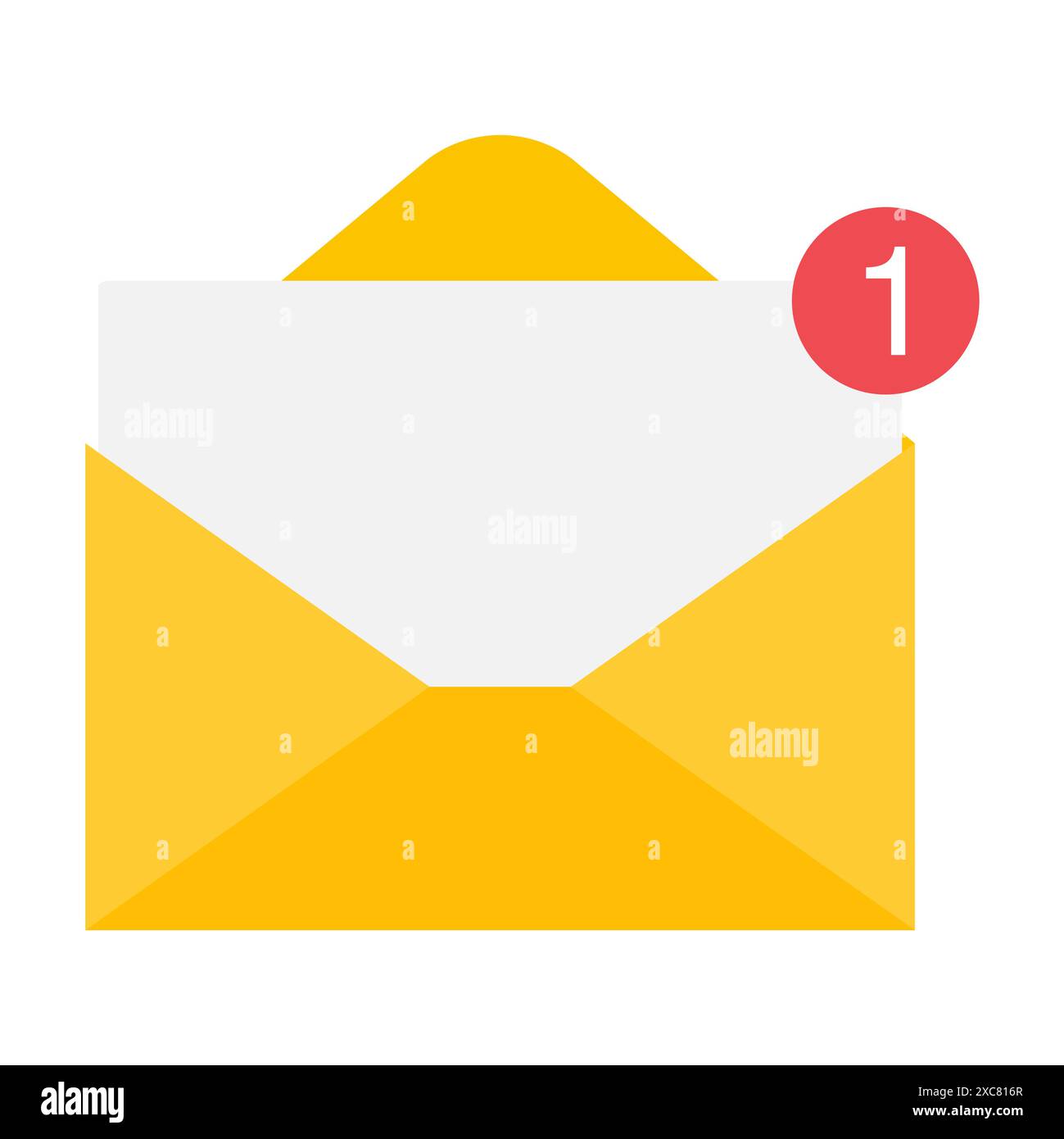 Email business icon, flat web client message sign, mail app vector ...
