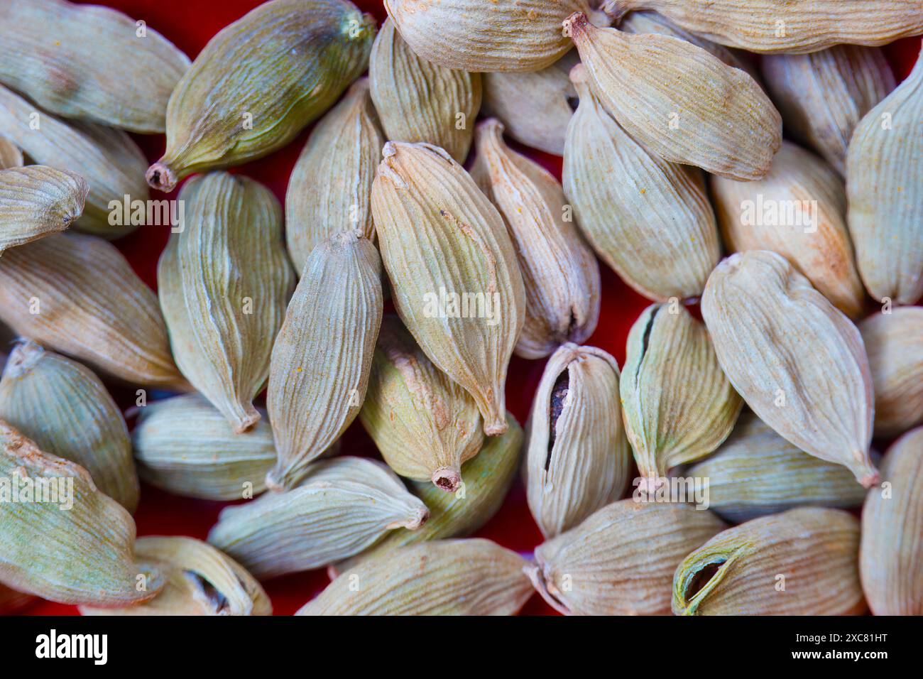 Green hue of cardamom and cardamom seeds Stock Photo - Alamy