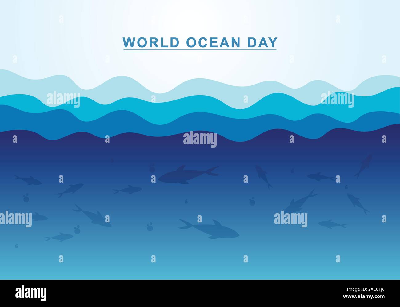 World ocean day blue wave background Stock Vector Image & Art - Alamy