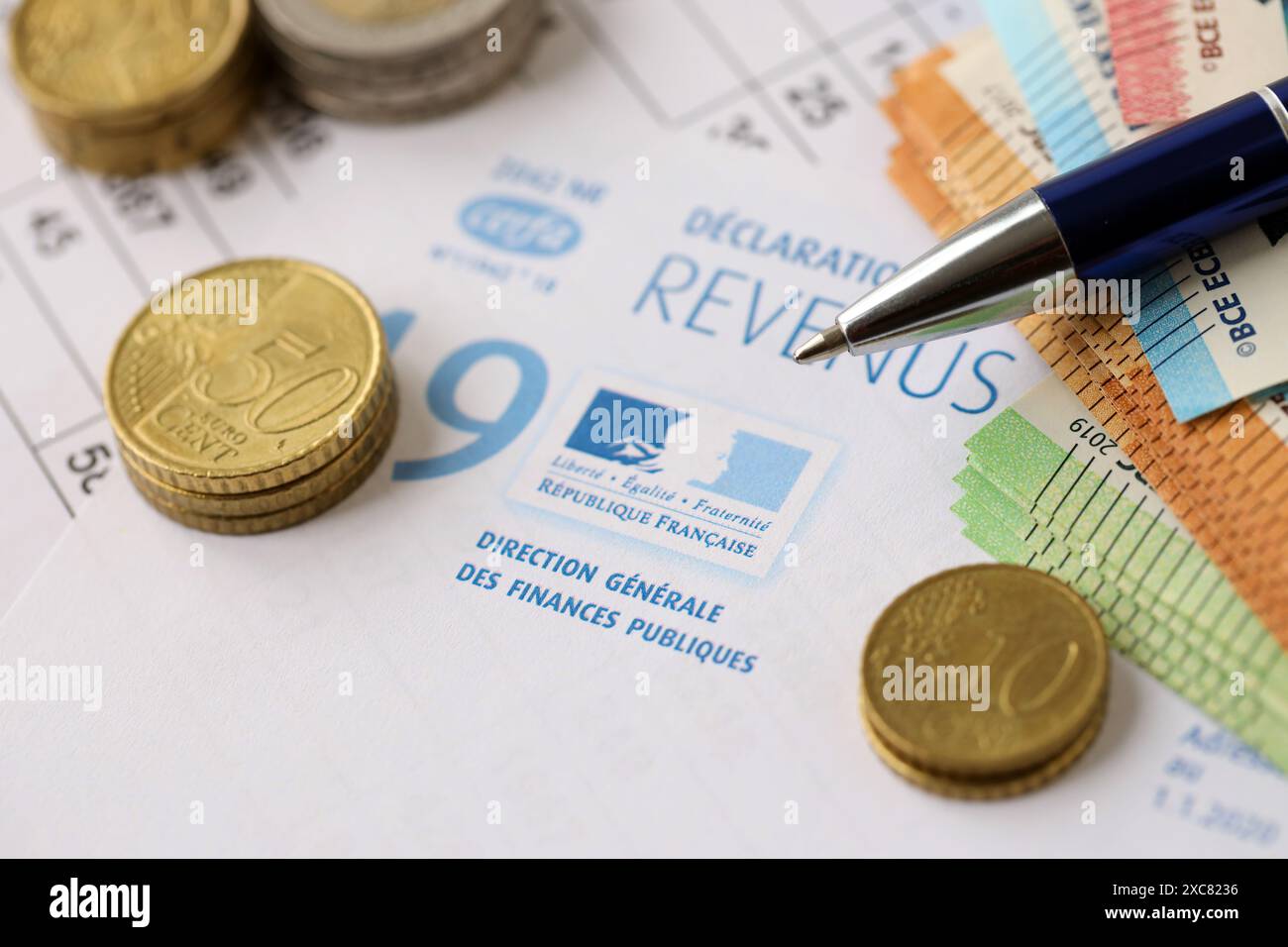 KYIV, UKRAINE - APRIL 20, 2024 Republique Francaise Cerfa logo from ...