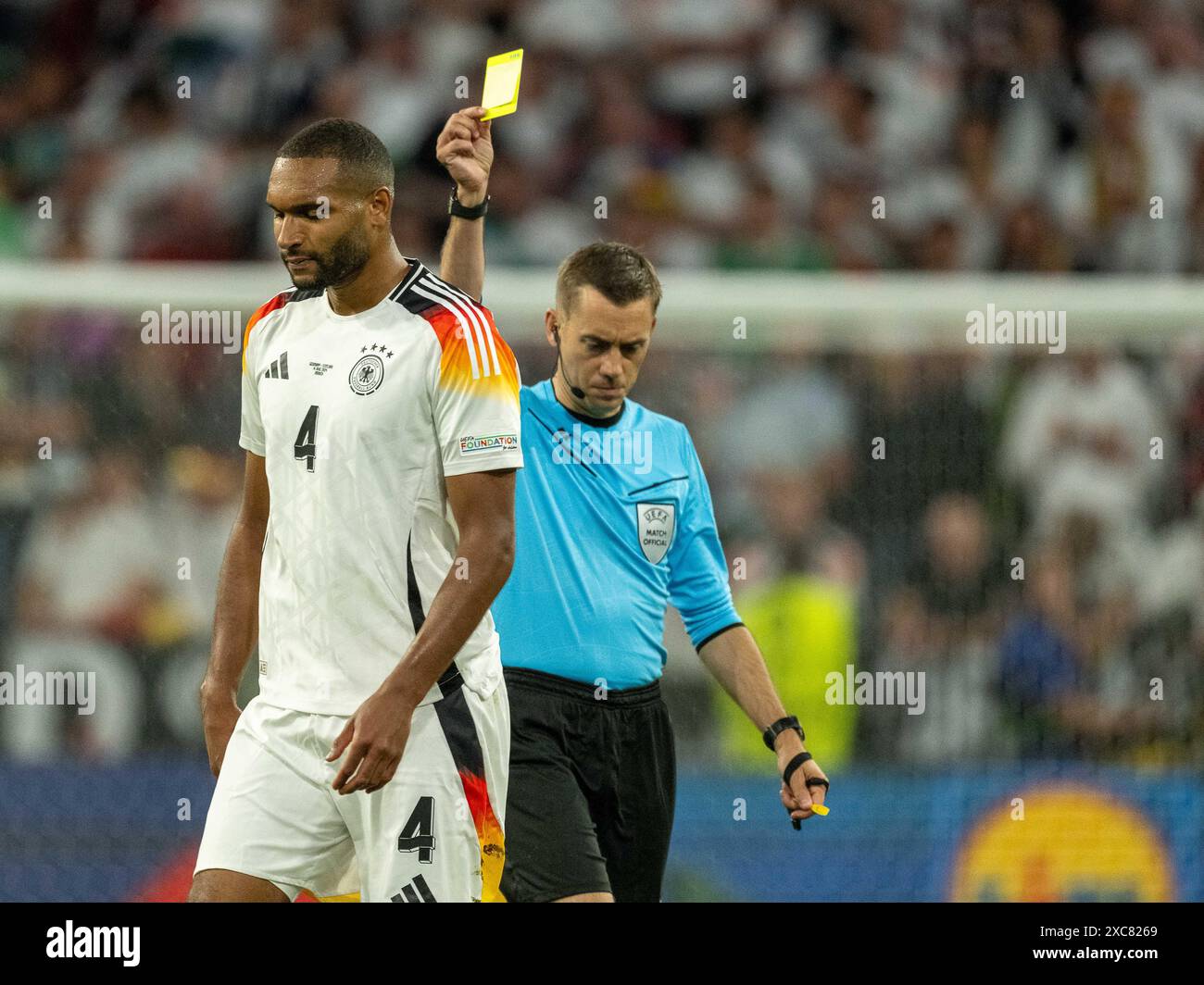 Gelbe Karte Jonathan Tah (Deutschland #04), GER, Germany (GER) vs ...