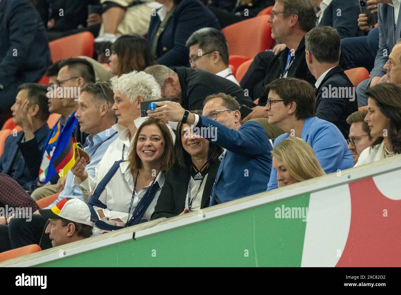Katrin Göring-Eckardt, Andreas Scheuer, GER, Germany (GER) vs. Scottland (SCO), Fussball ...