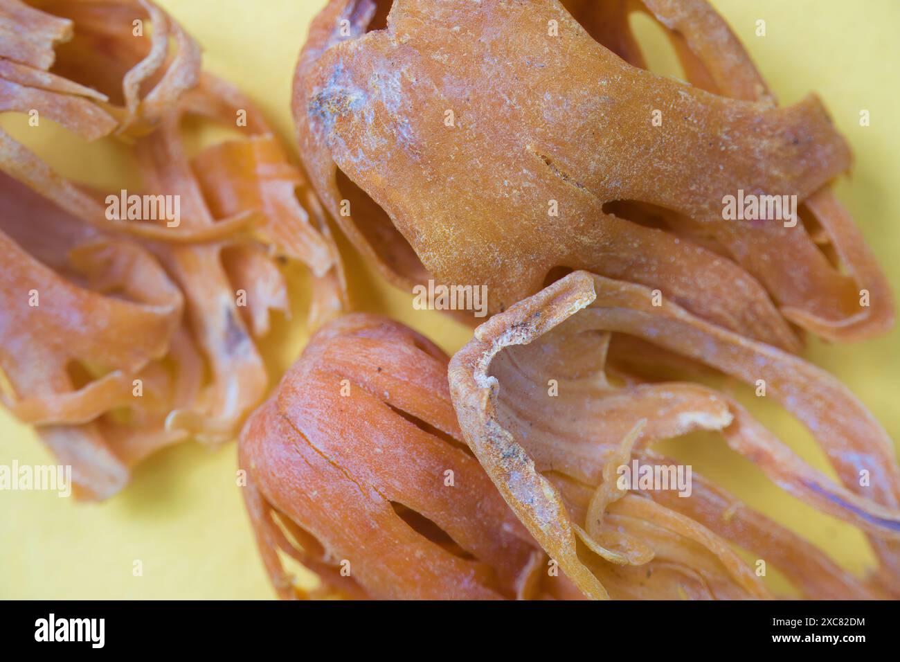 Organic mace, also known as Jayitri (Myristica fragrans), isolated on a ...