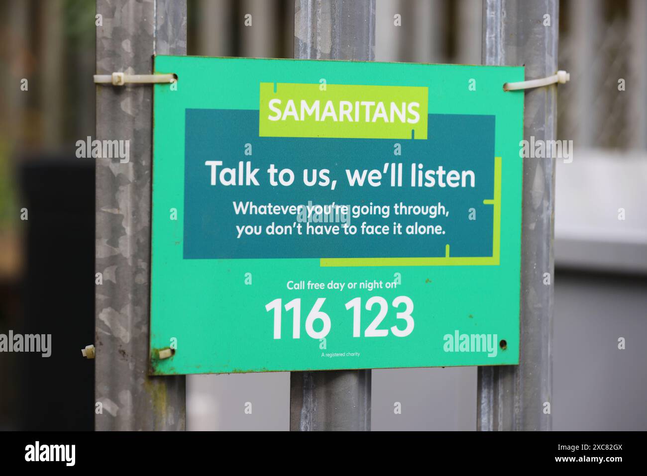 General views of a Samaritans sign in London, UK Stock Photo - Alamy