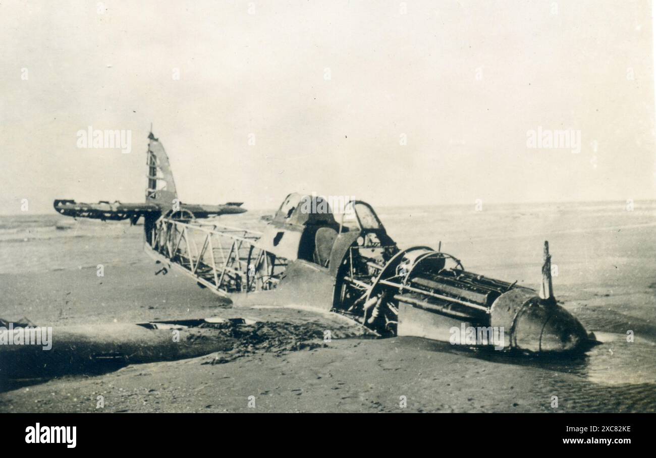 WW2 - WWII, second world war, british spitfire plane crashed on the ...