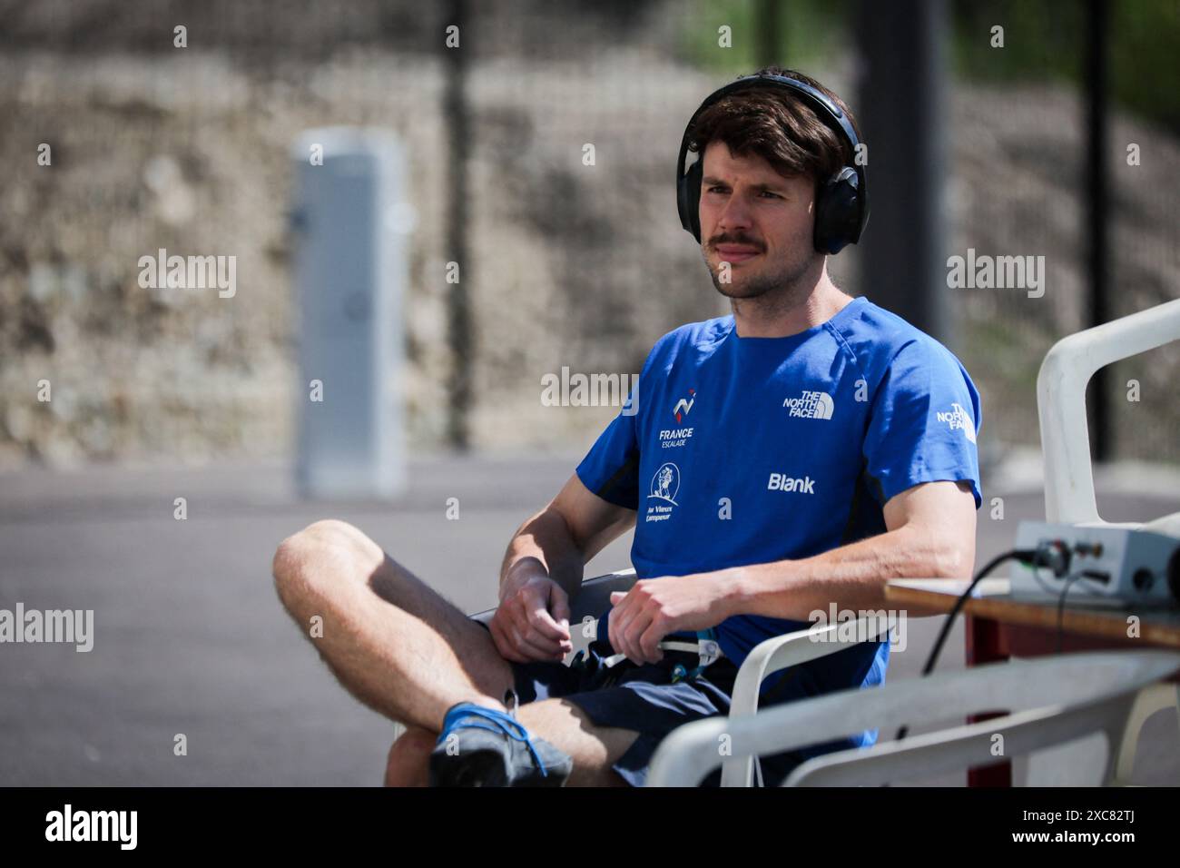 Briancon, France. 13th June, 2024. Portrait of the climber Pierre ...