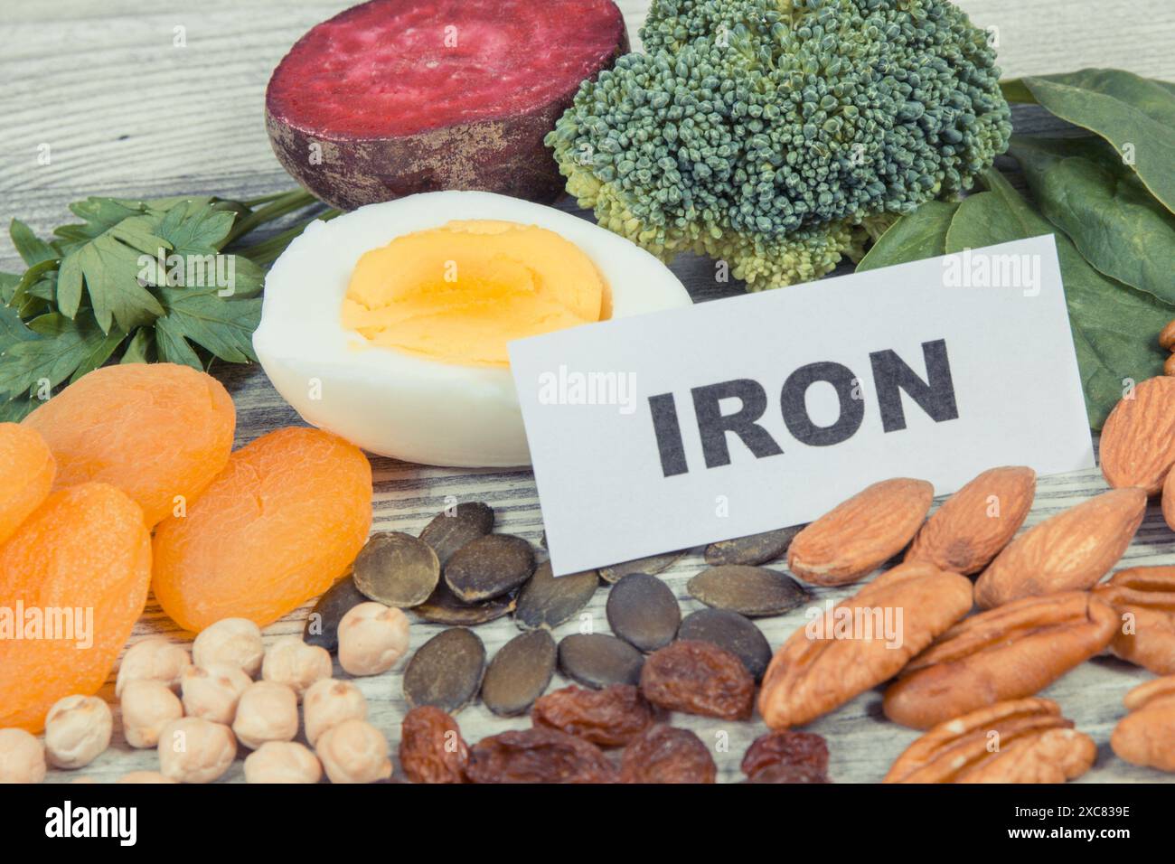 Nutritious ingredients containing natural iron, minerals and vitamins ...