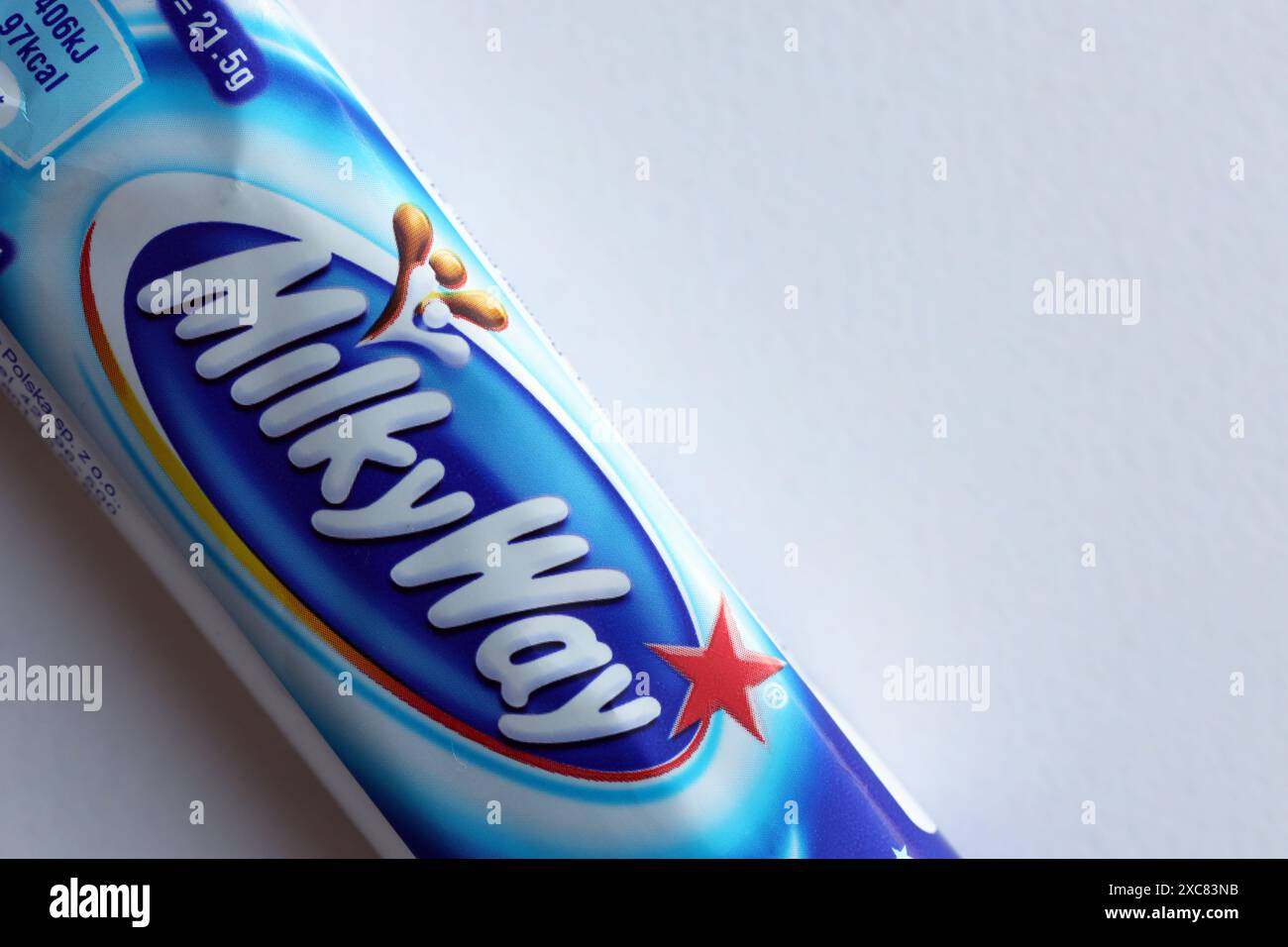 KYIV, UKRAINE - APRIL 20, 2024 Milky Way or MilkyWay small chocolate ...