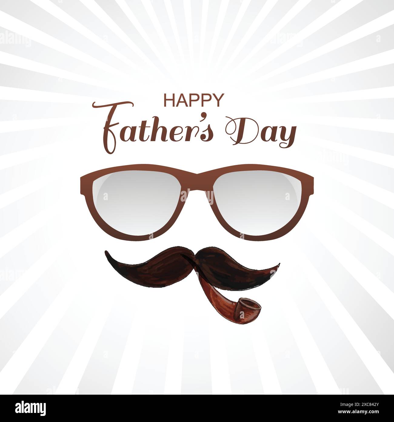 Happy fathers day wishes greeting card background Stock Vector Image ...