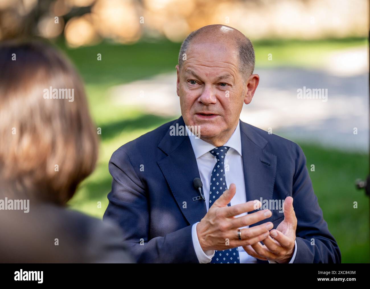 Bari, Italy. 15th June, 2024. German Chancellor Olaf Scholz (SPD ...