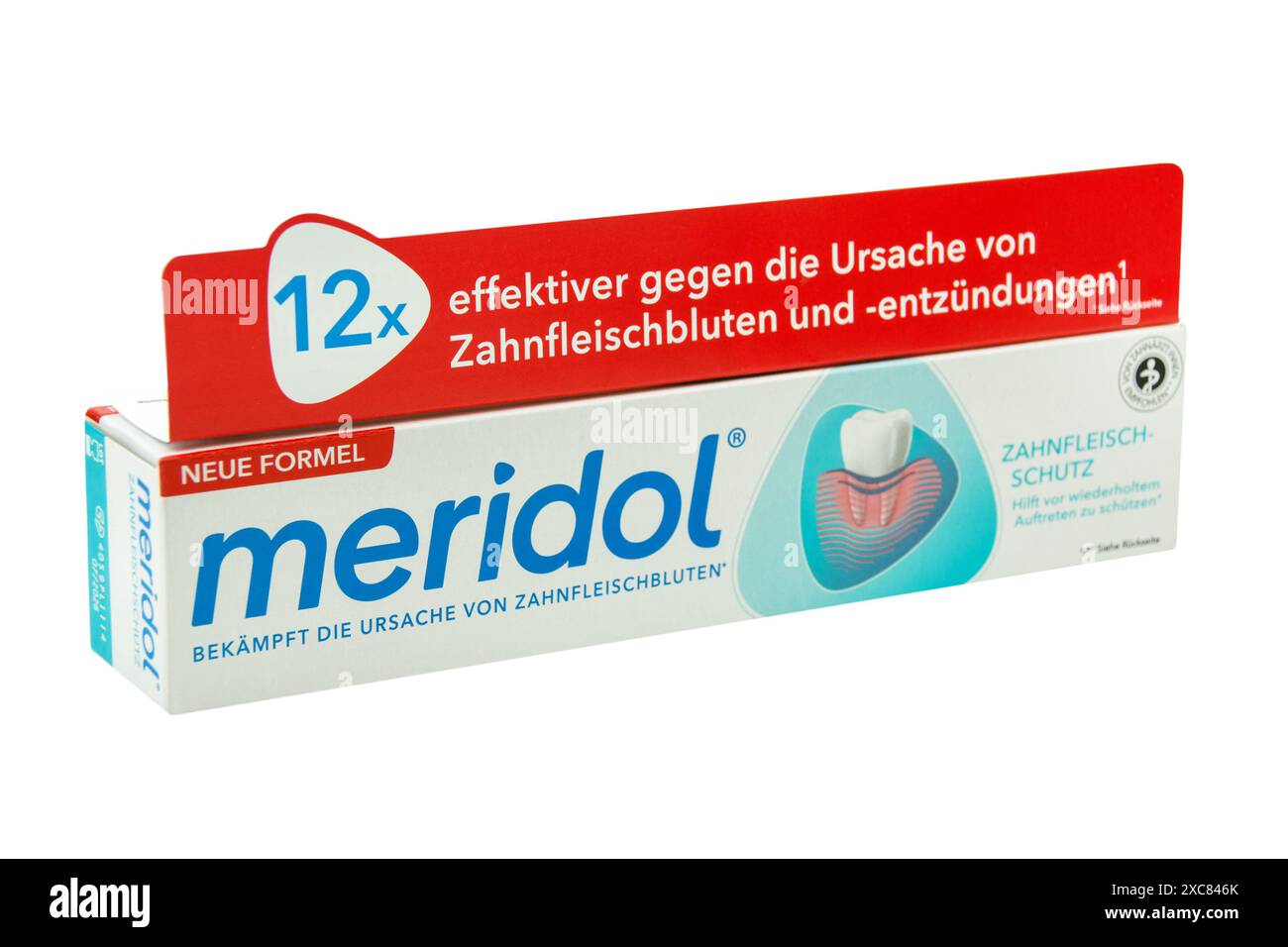 Hamburg, Germany - June 13 2024: Meridol Zahnpasta isolated on white ...