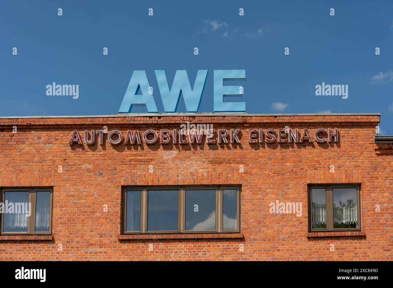 The AWE Wartburg car Museum in Eisenach Germany Stock Photo - Alamy